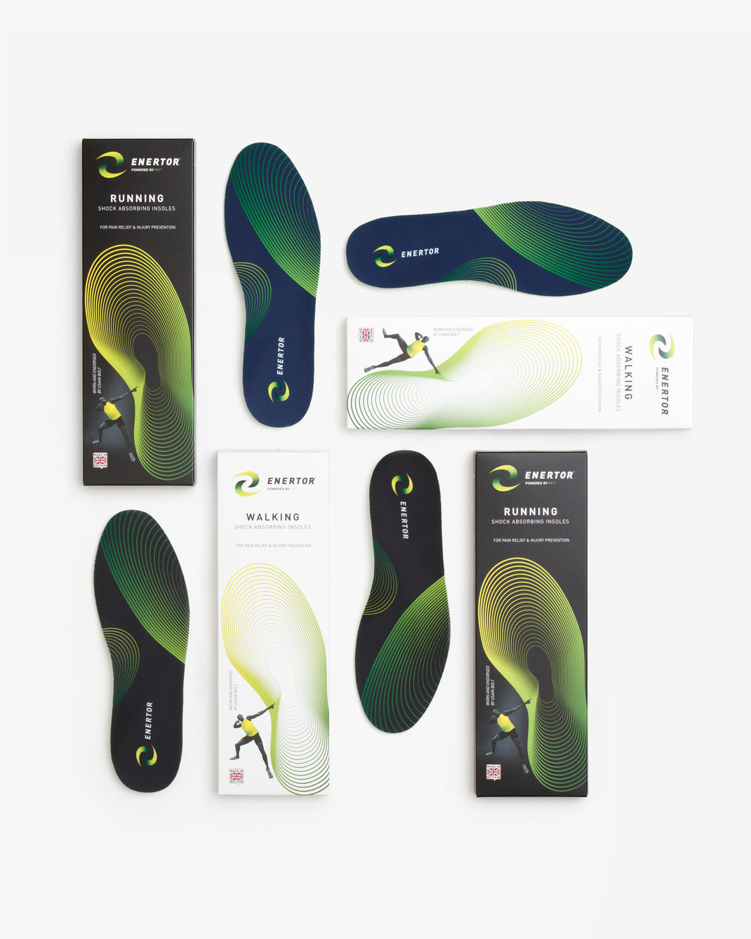 Enertor | Shock-Absorbing, Premium Running Insoles for Shoes – ENERTOR®